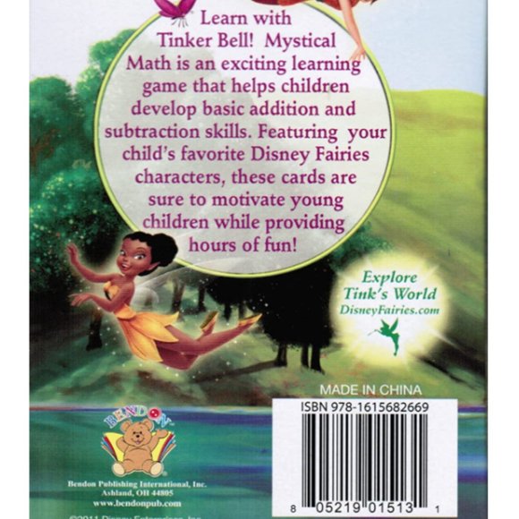 Disney | Toys | Disney Tinkerbell Fairies Flash Cards Mystical Math ...